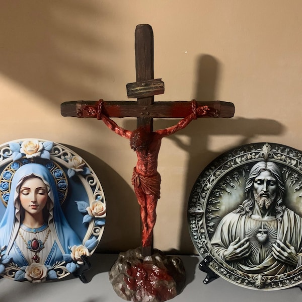 The Passion of The,realistic Christ, Crucifix, Jesus, Catholic Art, 3D ...