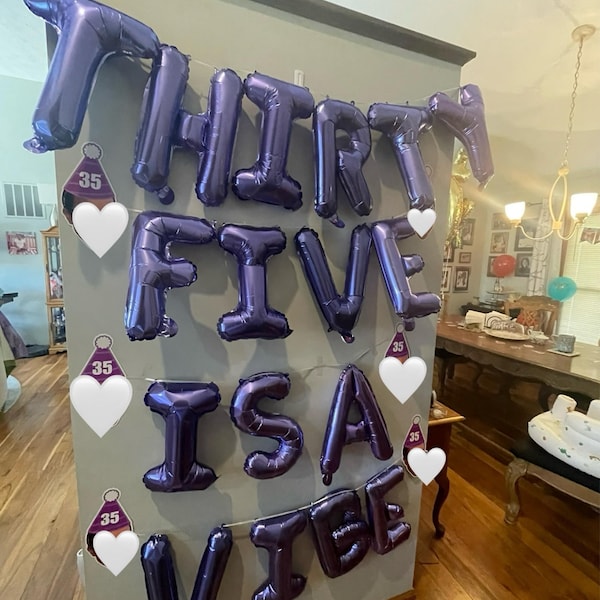 HAPPY WORKIVERSARY Letter Balloon Banner - 10 Color Options - Work ...