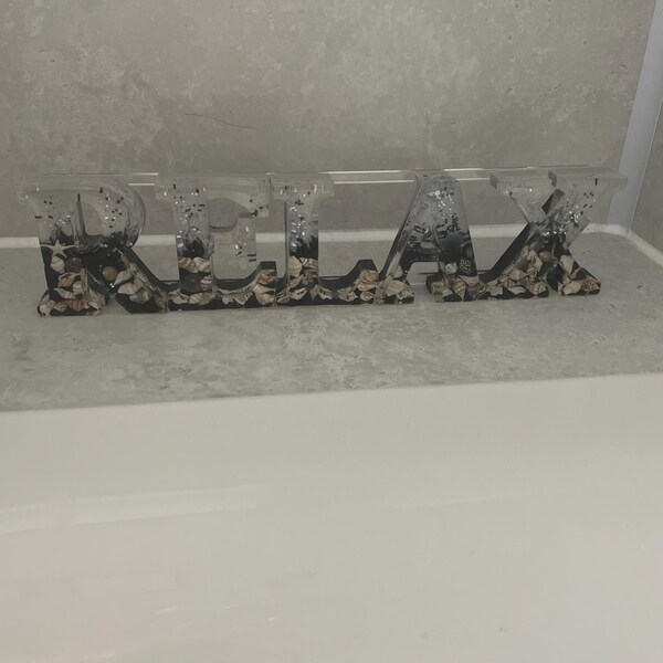 Bespoke Free Standing Resin BATH Sign Customisable Any Colour - Etsy