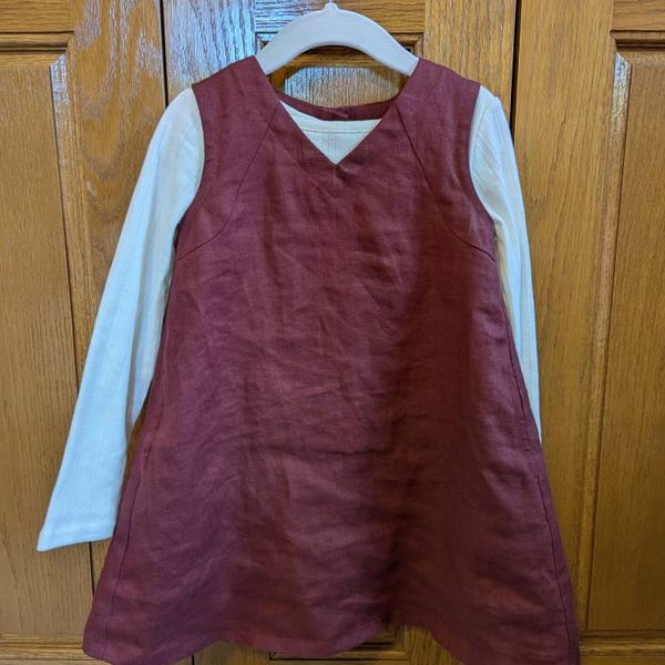 Easy Girl Pattern | A Line Sleeveless Dress PDF Sewing Pattern for Girl ...