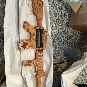 Rifle Plaque M4 With Personalized Plate Military Plaques Personalized ...