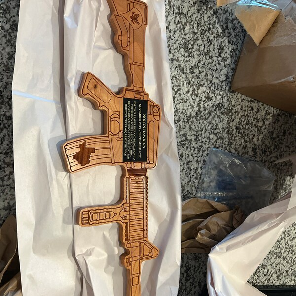 Rifle Plaque M4 With Personalized Plate - Military Plaques ...