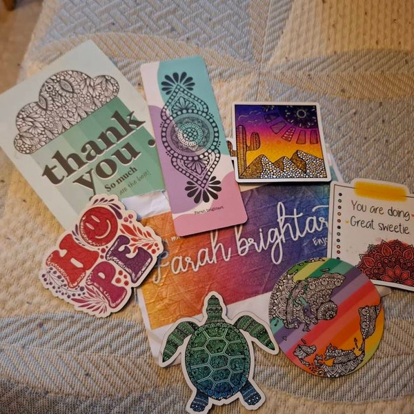 Neon Zentangle Artworks- Original Artwork-hand Drawing - Etsy