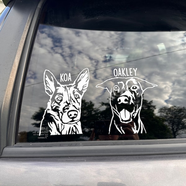 Pet Sticker/dog Car Decal/ Gift for Pet Lover/gift for Pet Owner ...