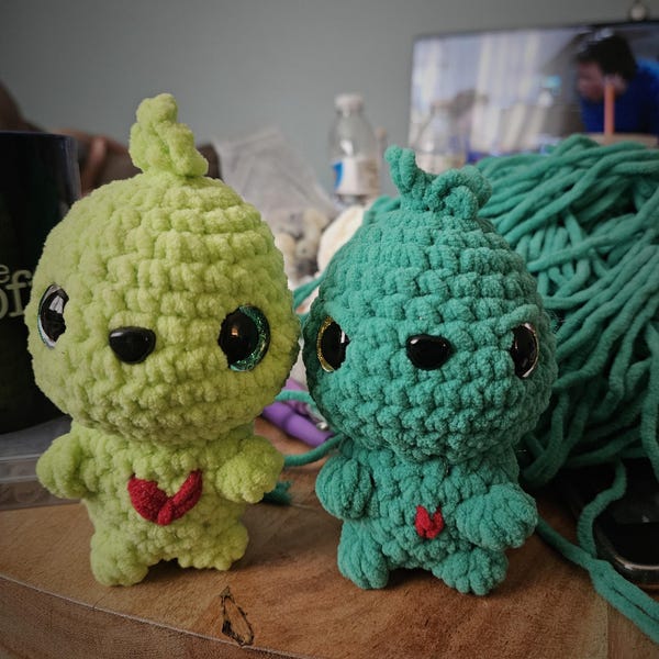 CROCHET PATTERN - Meanie Greenie | No Sew | Amigurumi | Crochet Plushie ...