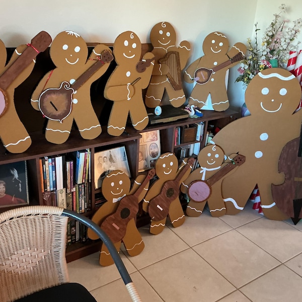 Life Size Gingerbread Man Wave, Pattern PDF Template ,printable Trace ...