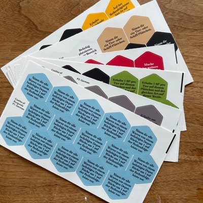 OATH Matte Vinyl Meeple Stickers/decals Upgrade Kit Unofficial Product ...