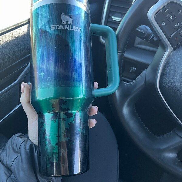 Mountain Scenic Galaxy Authentic Stanley Quencher 40oz Sublimated SS Shale - Etsy