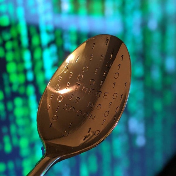 THERE is NO SPOON Binary Matrix. Matrix Resurrection Inspired, the ...