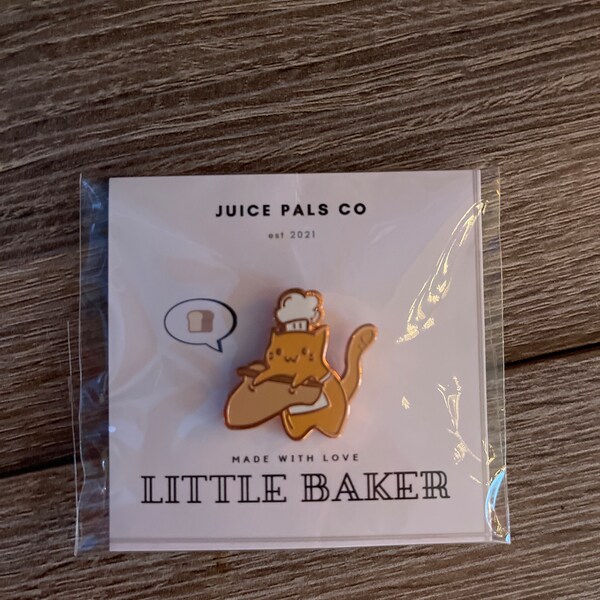 Cute Cat Keychain, Acrylic Epoxy Keychain, Baker Cat, Orange Cat, Black ...