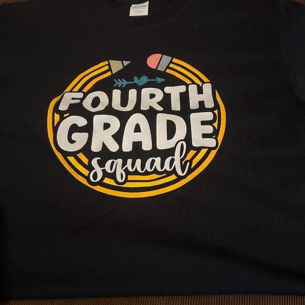 4th Grade Svg, Fourth Grade Squad Svg, Back to School Svg, Teacher Svg ...