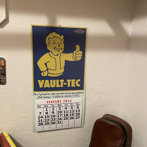 Un-official Handmade Fallout 12 Month Calendar for 2024 - Etsy