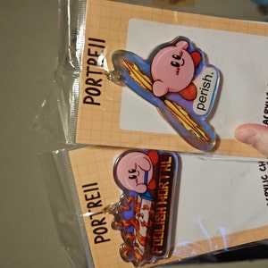 King Dedede Kirby Clobber Holographic Keychain - Etsy