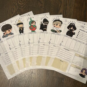 BTS Bookmark Bundle Printable Bookmarks Set of 9 2x6 Size Instant ...