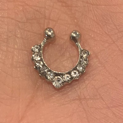 Ear Cuff Silver Ear Man Ear Cuff Climbing Man Ear Cuff Ear Cuff Jewellery Non Pierced Earring ...