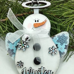 Winter Snow Angel Christmas Ornament SVG File Laser Cut File Christmas ...