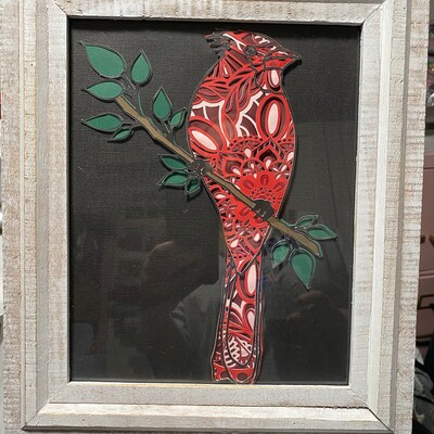 3D Layered Cardinal Cardinal Mandala SVG File Multi Layered Mandala SVG ...