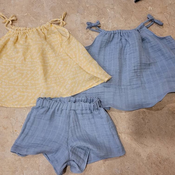 Swing Set Bundle Pdf Sewing Pattern - Tank Top and Shorts Pdf - Sewing ...