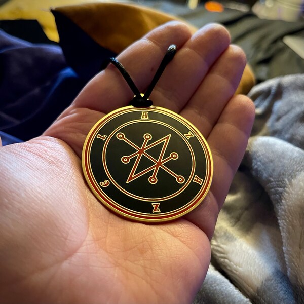 Azazel Sigil Pendant, Satanic Ritual Medallion - Etsy
