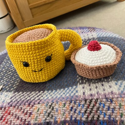 Cute Cup of Tea Crochet Pattern / Amigurumi Tutorial / PDF Digital ...