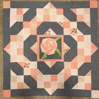 Rosie's Rose Paper Piecing Quilt Block Pattern PDF Download, 6 & 12 ...