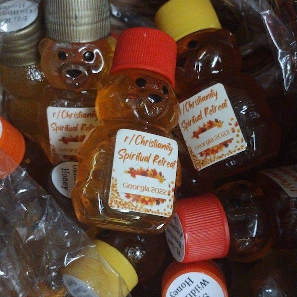 Honey, 15 Mini Honey Bears, Custom Honey Bears, Pure Raw FL Honey ...