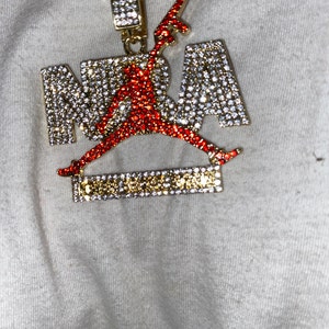 NBA Youngboy 18k Gold/white Gold CZ Diamond Hiphop Iced Pendant/chain ...