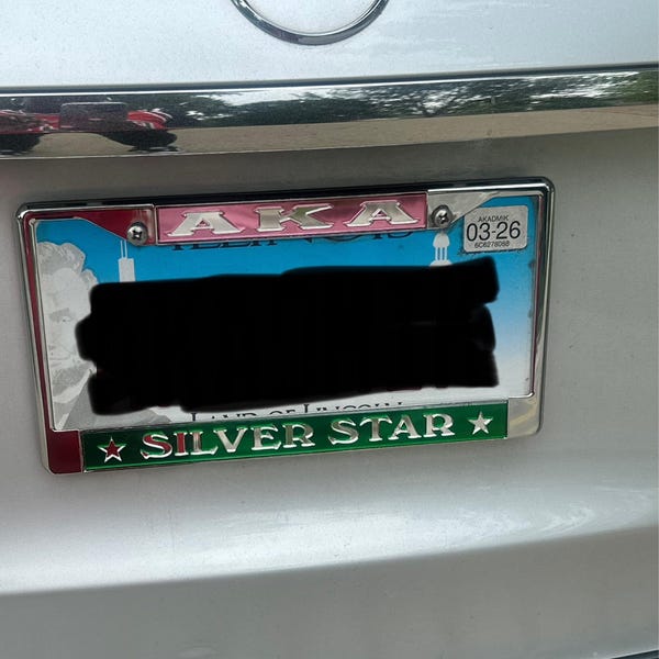 Custom Fraternity and Sorority Greek Acrylic License Plate Frame - Etsy