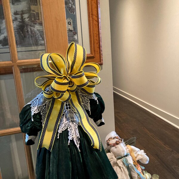 Peach Color Wreath Bow / Coral Color Wreath Bow / Wreath Bow / Peach ...