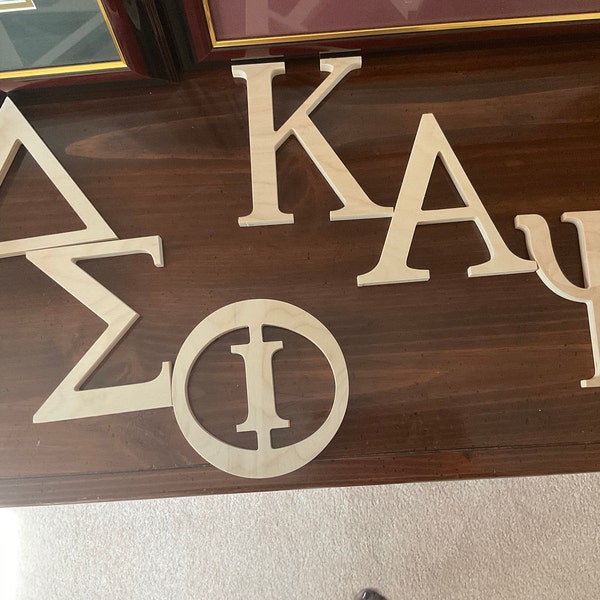 Fraternity and Sorority Greek Letters Monogram Wall Hanging Wood ...
