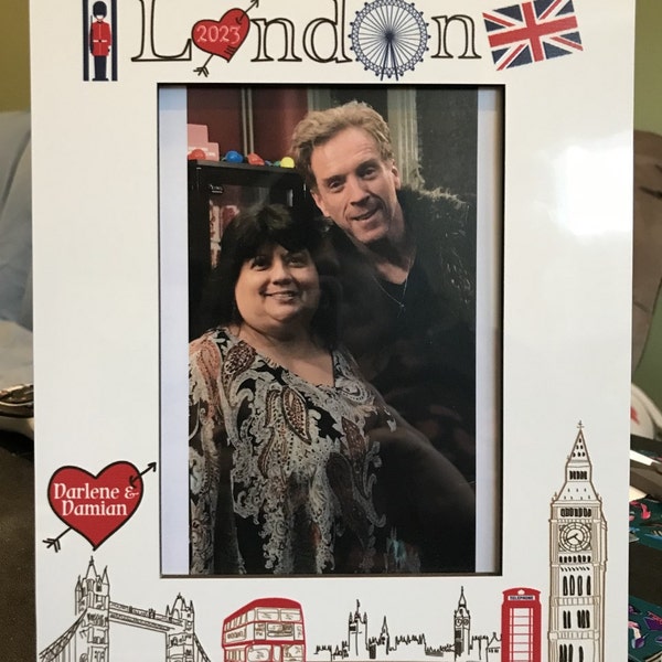 Personalize-london Picture Frame-wedding, Honeymoon, Vacation in London ...