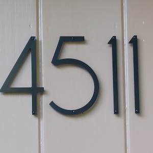 Large Modern Black House Numbers 8 Inch 12 Inch Address - Etsy