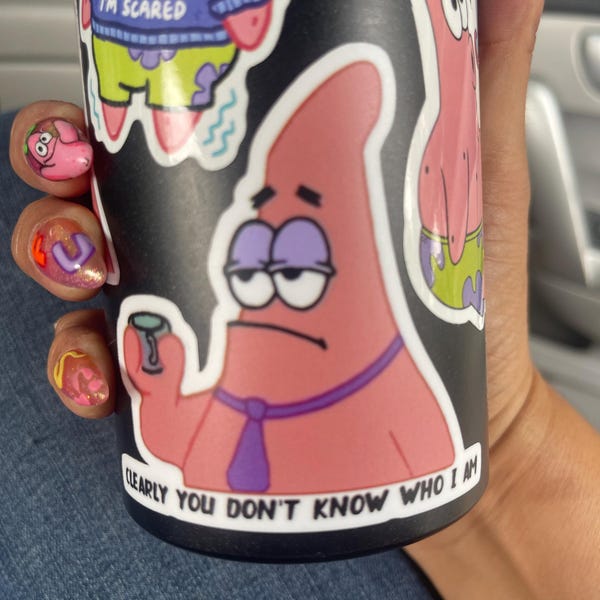 Spongerobert Confused Meme Vinyl Sticker 100% Waterproof - Etsy