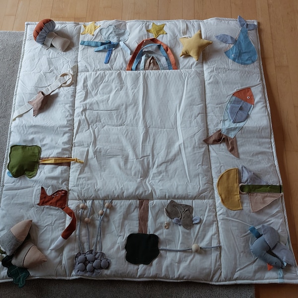 Baby Soft Sensory Blanket ,baby Activity Toy for Fine Motor Skills ...