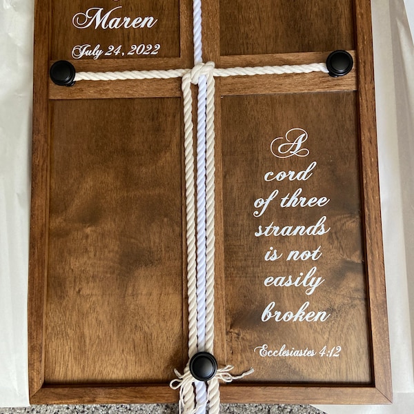 Trinity Braid - Cord of Three Strands Unity Ceremony Wedding Decor ...