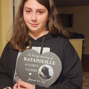 Personalized Rat Memorial Stone, Garden Stone, With Picture, Memorial ...