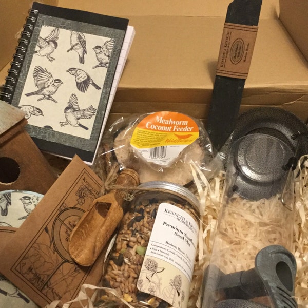 Rustic Large Bird House and Bird Food Gardening Gift - Etsy