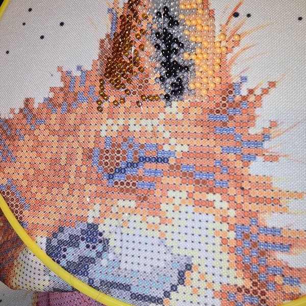 Fearless Gaze Magical Bead Embroidery Kit - DIY Mystical Art Craft ...