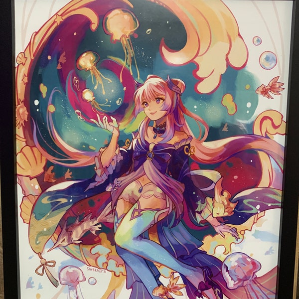 Genshin Impact Kokomi Print 11x14" - Etsy