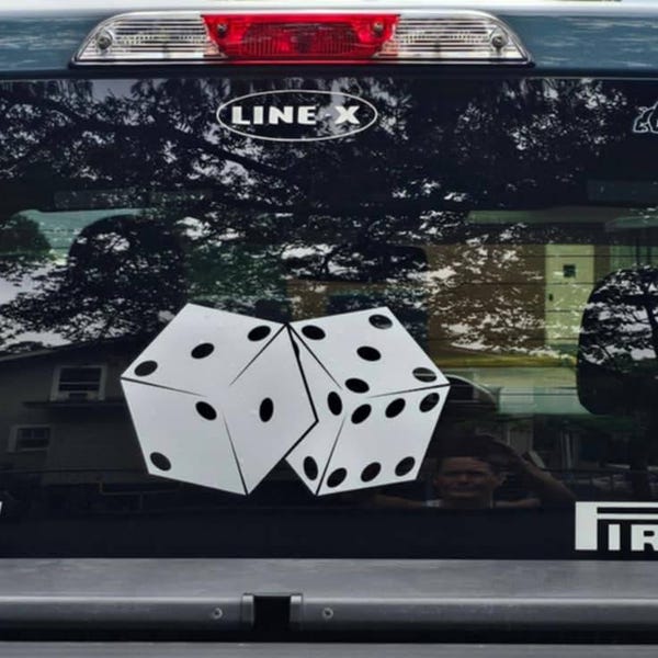 Dice, Die, Cube, Craps, Decal, Car Decal, Laptop Decal, Yeti Decal ...