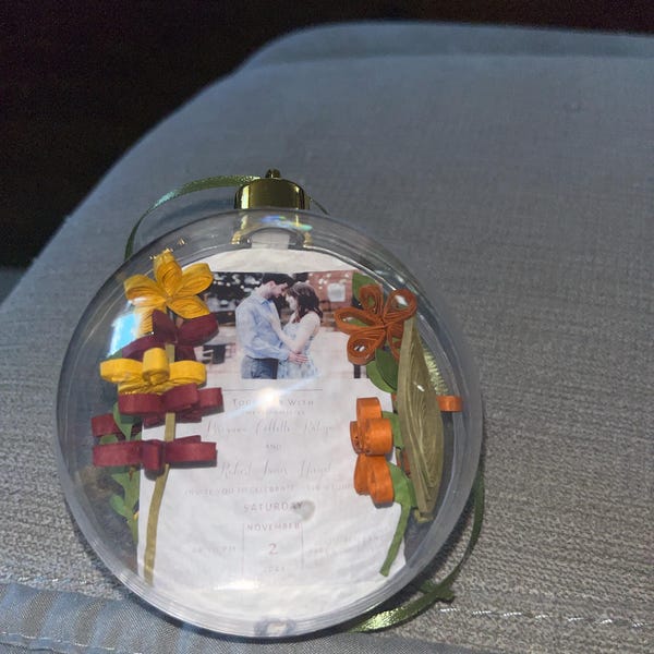 Wedding Keepsake Shadow Box Flowers Quilling Art Couples Gift, - Etsy