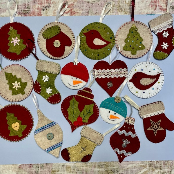 Little Stitches Block of the Month Hand Embroidery stitchery Set of 12 ...