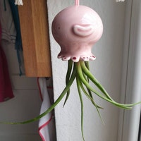 Jellyfish Hanging Planter. A Cute Air Planter Jellyfish Shaped to Hold ...