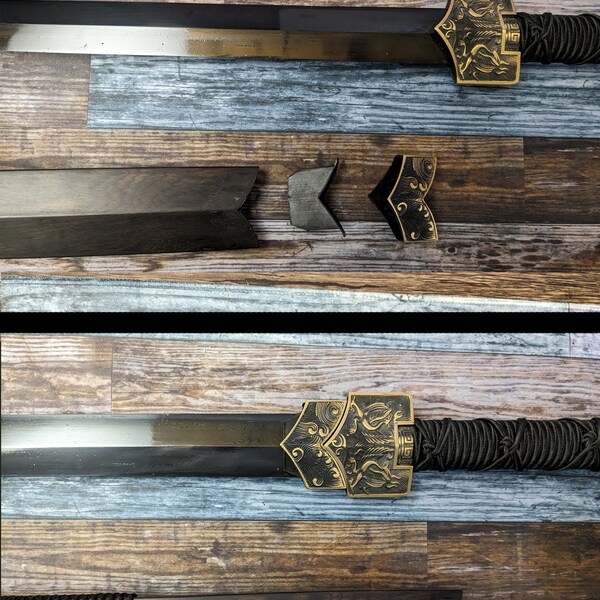 Sokka's Space Sword (30% Real Meteor Jacket Laminated to Steel Core) - Etsy