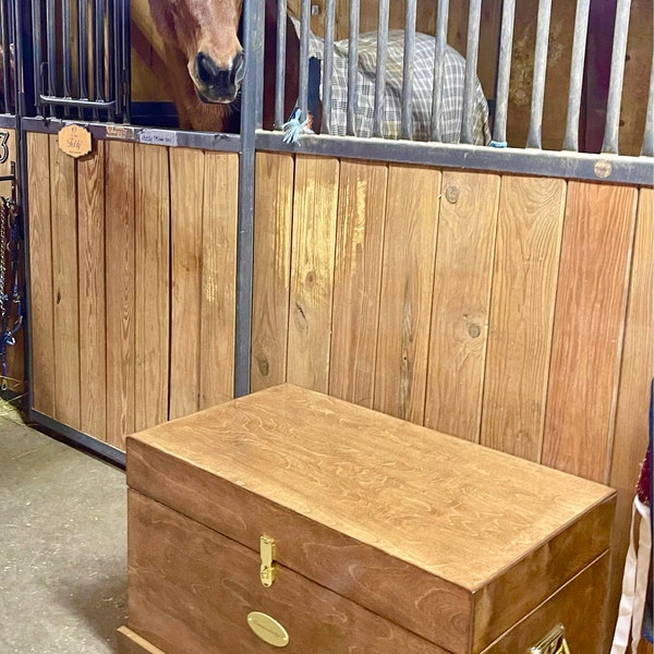 Traditional Wood Tack Trunk - Etsy