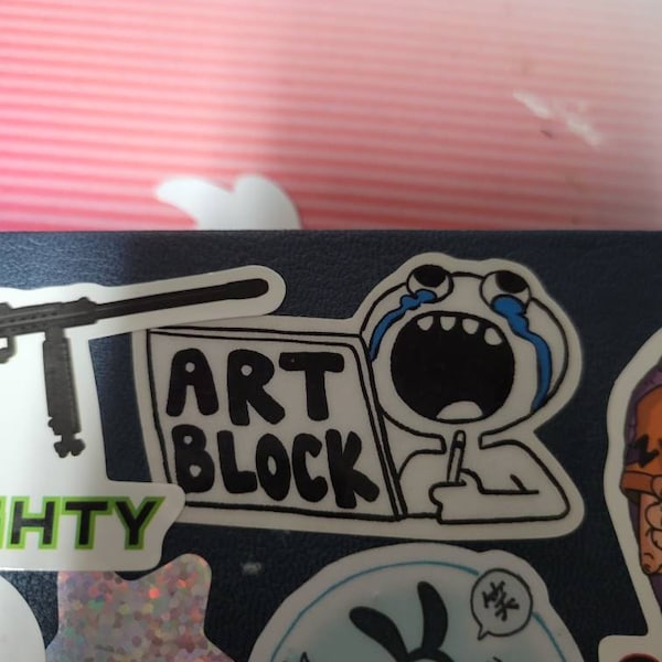 Artist ART BLOCK Sticker - Glossy Vinyl Laptop Decal Sticker, Artists ...