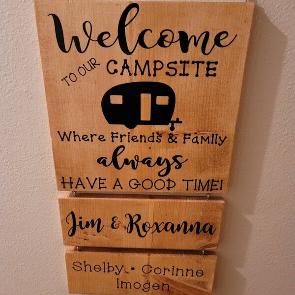 Wooden Camp Sign, Camping Sign, Campground Sign, Campsite Sign, Wooden ...