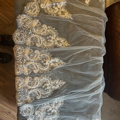 Beaded Luxury Wedding Cape Champagne Long Bridal Cape Wedding Shoulder ...