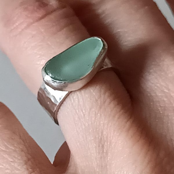 Original Seaglass Ring - Etsy