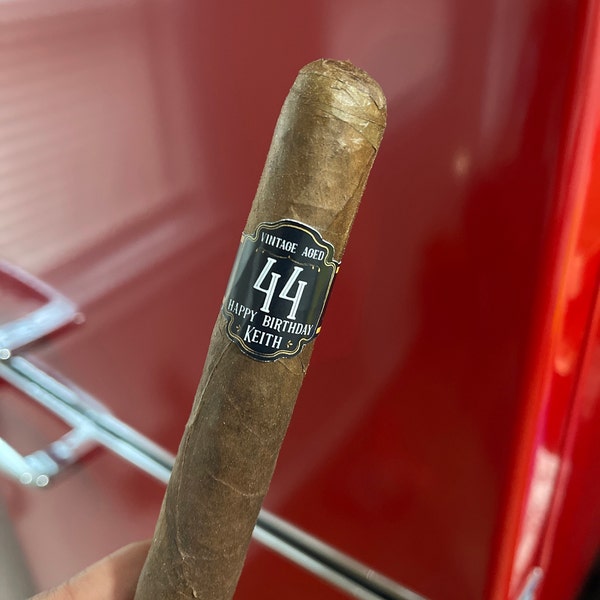 Custom Birthday Cigar Labels, Custom Milestone Cigar Labels, 30th, 40th ...